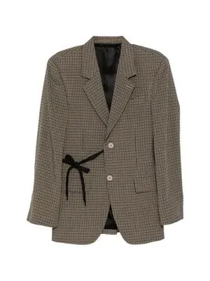 Balenciaga Tailored Wrap Jacket - Brown