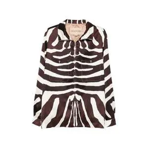 Valentino Garavani Zebra Print Shirt Jacket