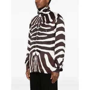 Valentino Garavani Zebra Print Shirt Jacket