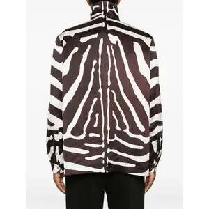 Valentino Garavani Zebra Print Shirt Jacket