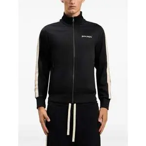 Palm Angels Logo Embroidered Sweatshirt - Black