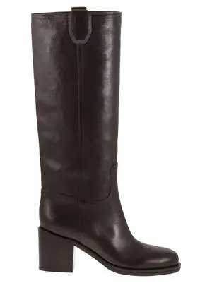 Brunello Cucinelli Classic Leather Boot With Precious