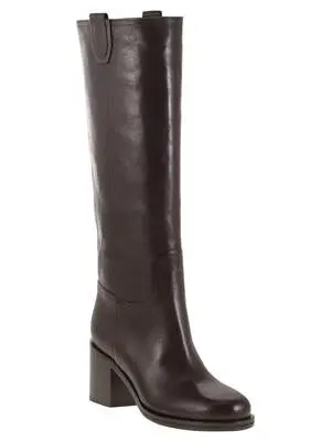Brunello Cucinelli Classic Leather Boot With Precious