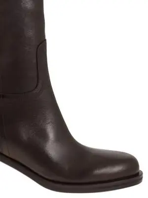 Brunello Cucinelli Classic Leather Boot With Precious