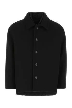 Valentino Garavani Wool Blend Coat - Black