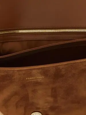 FERRAGAMO Th L' Shoulder Bag - Brown