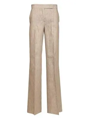 Max Mara Linen Batavia Trousers - Cream