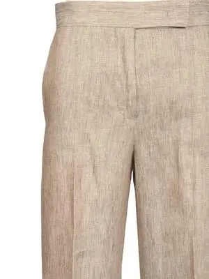 Max Mara Linen Batavia Trousers - Cream