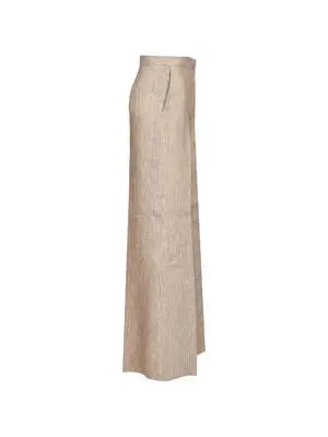 Max Mara Linen Batavia Trousers - Cream
