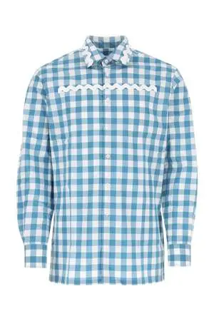 Prada Embroidered Poplin Shirt - Multicolor