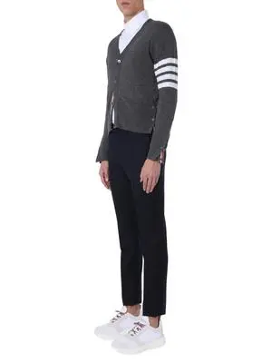 Thom Browne V-neck Cardigan - Gray
