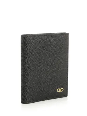 FERRAGAMO Bifold Card Holder - Black