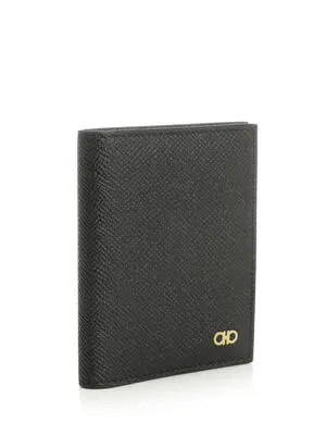 FERRAGAMO Bifold Card Holder - Black