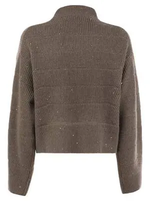 Brunello Cucinelli Cashmere And Wool Turtleneck Sweater