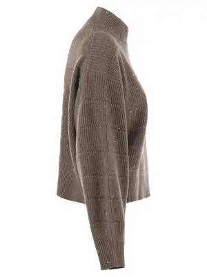Brunello Cucinelli Cashmere And Wool Turtleneck Sweater