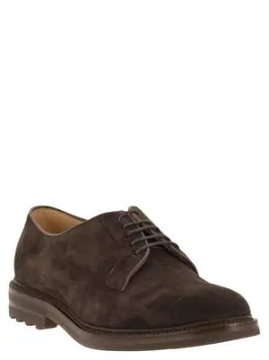 Brunello Cucinelli Derby Camoscio Corvino