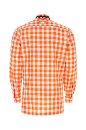 Prada Embroidered Poplin Shirt