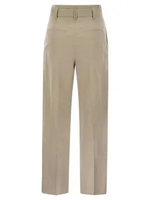 Brunello Cucinelli Corset Cigarette Trousers - Cream