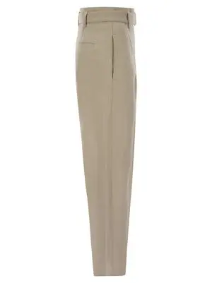 Brunello Cucinelli Corset Cigarette Trousers - Cream