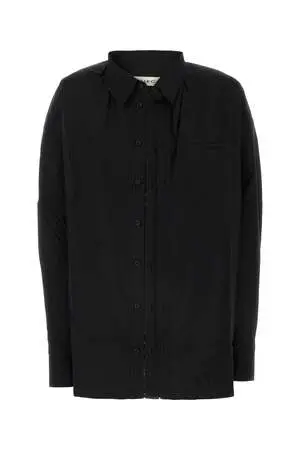 Y/project Poplin Oversize Shirt - Black
