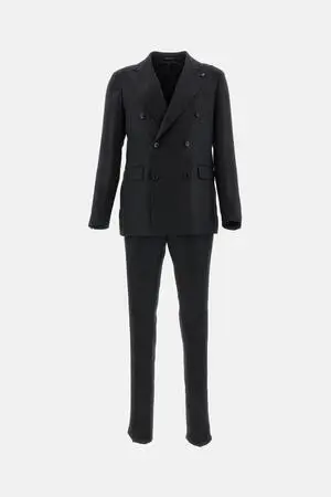 Tagliatore Vesuvio Linen Suit - Multicolor