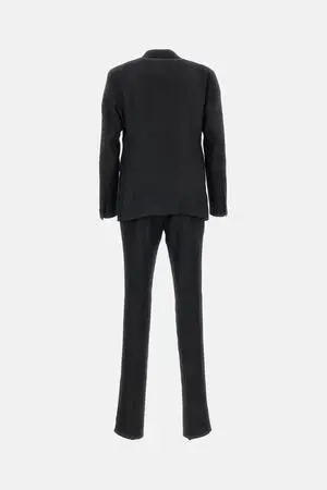Tagliatore Vesuvio Linen Suit - Multicolor