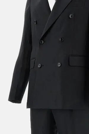 Tagliatore Vesuvio Linen Suit - Multicolor