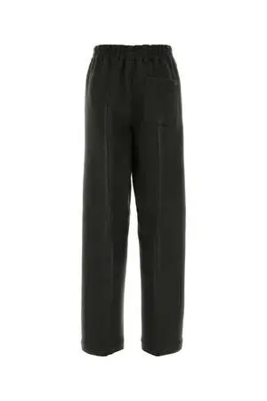 AMI Paris Charcoal Wool Wide-leg Pant