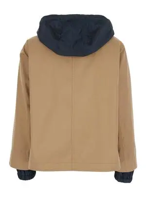 Herno Cotton Reversible Hooded Jacket - Multicolor