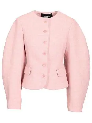 ROTATE BY BIRGER CHRISTENSEN ROTATE Textured Bouclé Jacket Multicolor