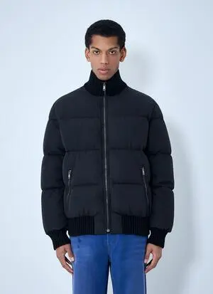 Prada High-neck Puffer Jacket - Black