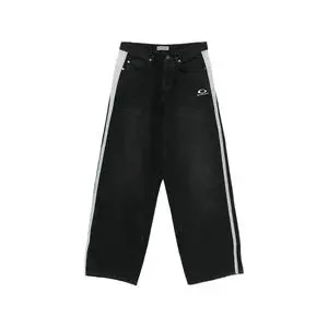 Balenciaga Denim Wide-leg Jeans - Black