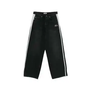 Balenciaga Denim Wide-leg Jeans - Black