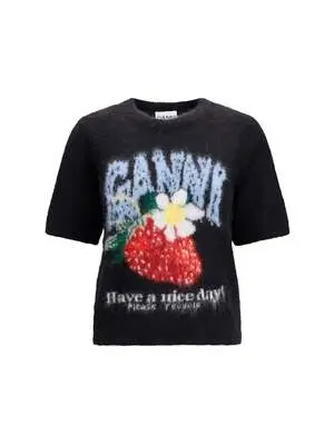 Ganni Short Sleeve Sweaters For Women