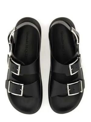 Alexander McQueen Leather Sandals - Black