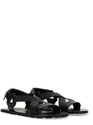 JIL SANDER Leather Low Sandals