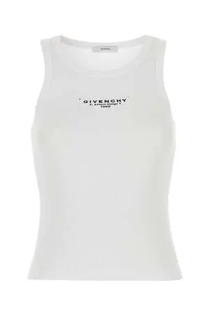 Givenchy Stretch Cotton Tank Top - White