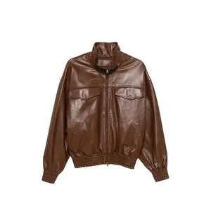 Balenciaga Jackets Leather Jackets - Brown