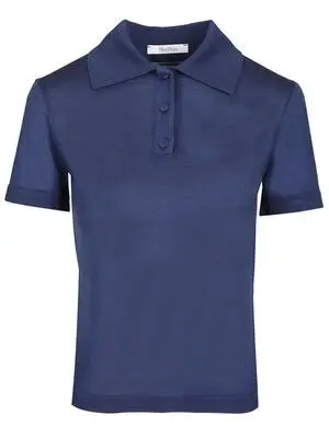 MAX MARA MAX MARA Silk Jersey Polo Shirt