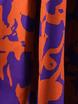 Dries Van Noten Printed Viscose Soni Skirt - Orange