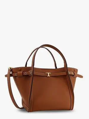 TOD'S Hammered Leather Shopping Bag - Multicolor
