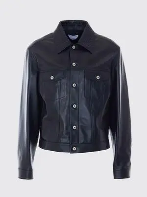 Bottega Veneta Leather Jacket With Woven Detail
