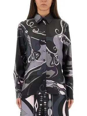 Emilio Pucci Orchid Print Shirt