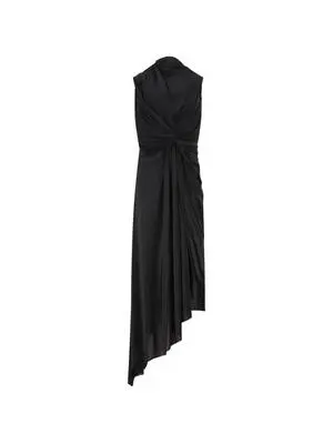 Balenciaga Asymmetrical Dress - Black