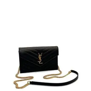 Saint Laurent Calf Leather Shoulder Bag