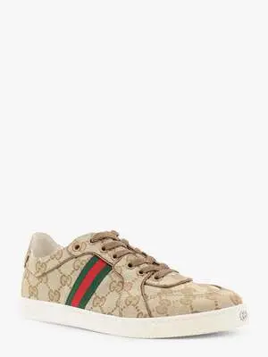 Gucci Stretch Gg Fabric Sneakers With Nastro Web - Multicolor