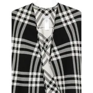 Burberry Check Pattern Draped Cape