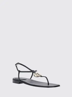 Gucci Leather Heeled Sandal - Black