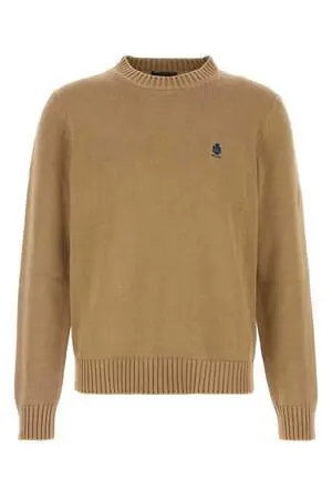 Prada Prada Men Camel Cotton Sweater Brown