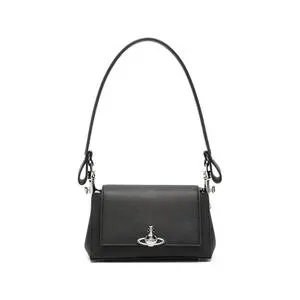 VIVIENNE WESTWOOD Calf Leather Shoulder Bag - Black